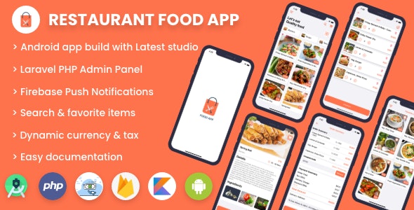 Single restaurant food ordering app 1.0 NULLED - Android App with Admin ...