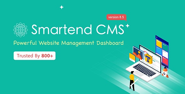 SmartEnd CMS v8.5.0 - панель управления администратора Laravel